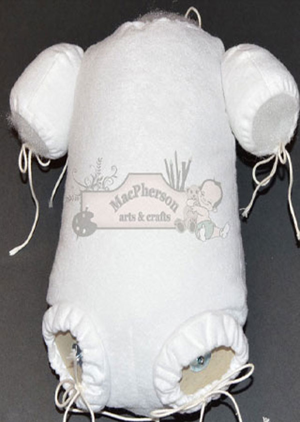 3/4 Arms ~ Full Front Legs (Jointed): 26 Inch White Body ~ 3/4 Arms ...