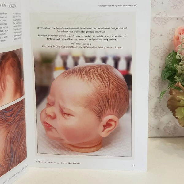 Silver Lining Art Dolls ~ 3D Reborn Hair Painting Kit – Brown Hair by ...