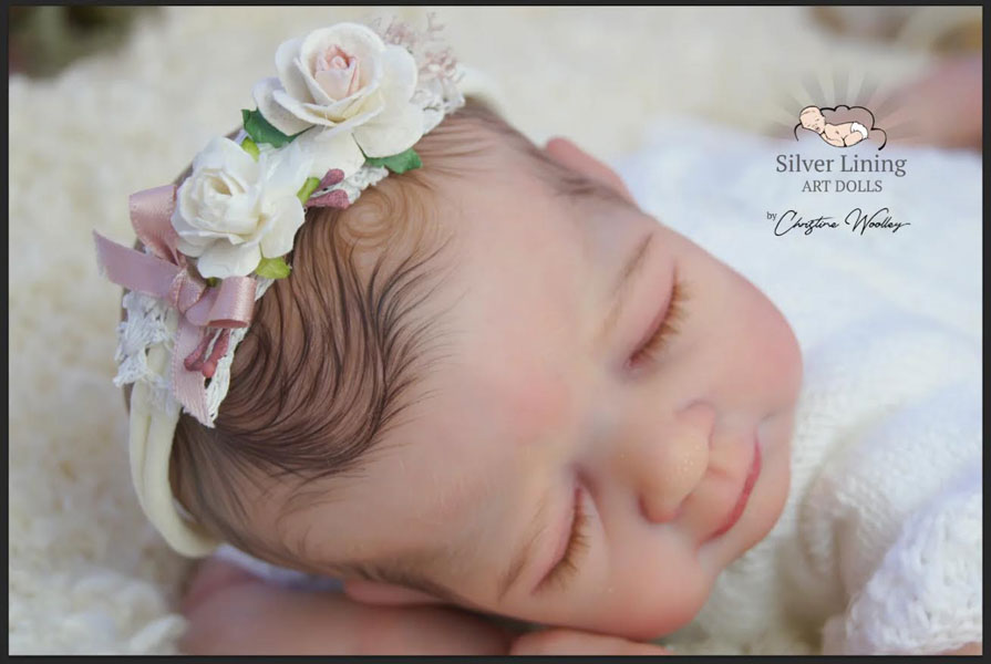 Silver Lining Art Dolls ~ 3D Reborn Hair Painting Kit – Brown Hair by ...