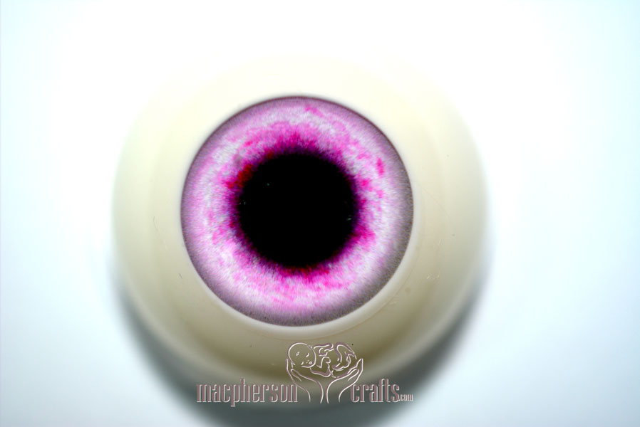 16mm Acrylic Eyes Fantasy Style - Light Hot Pink