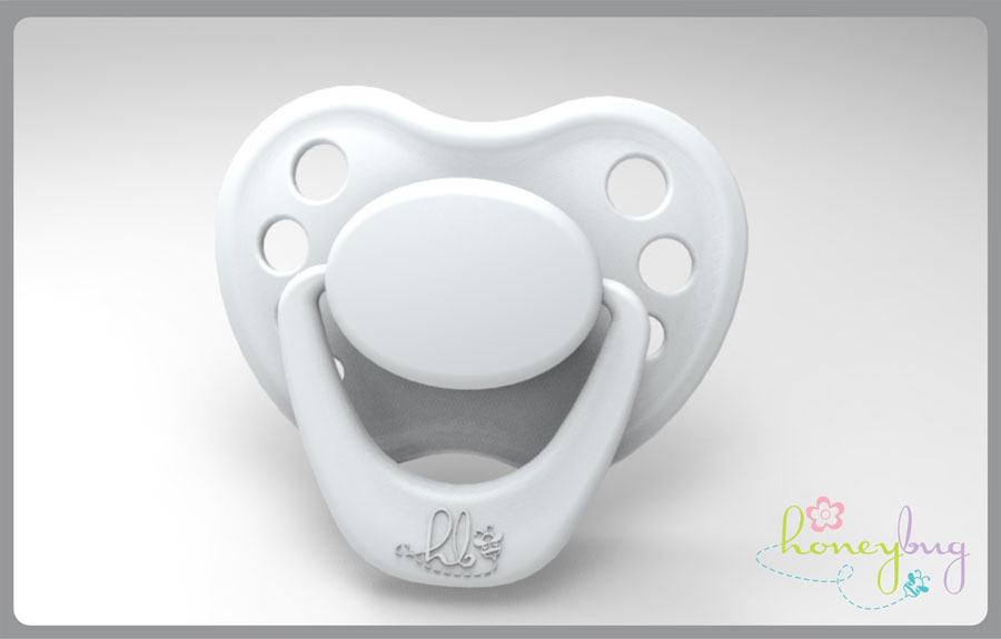 HoneyBug Sweetheart Pacifier - cloudy