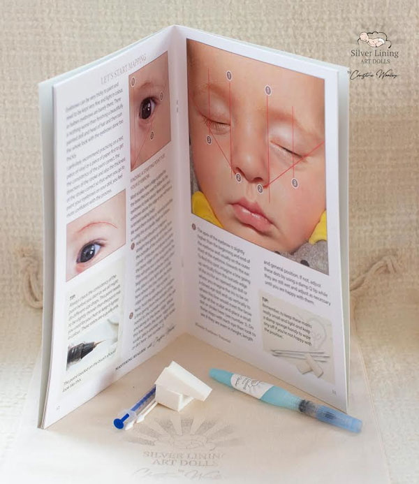 Silver Lining Art Dolls ~ Eyebrow painting tutorial - Blonde eyebrows ...