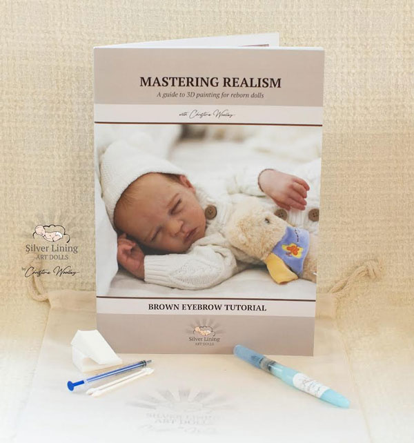 Silver Lining Art Dolls ~ Eyebrow Painting Tutorial - Brown Eyebrows ...