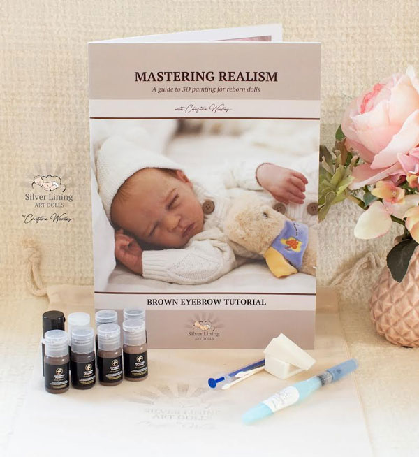 Silver Lining Art Dolls ~ Eyebrow Tutorial - BROWN EYEBROWS - Full Kit ...