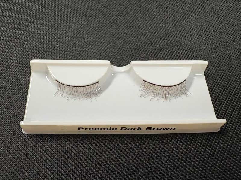 Eyelashes: Eyelash Set - Preemie Dark Brown