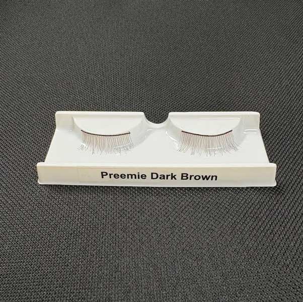 Eyelashes: Eyelash Set - Preemie Dark Brown