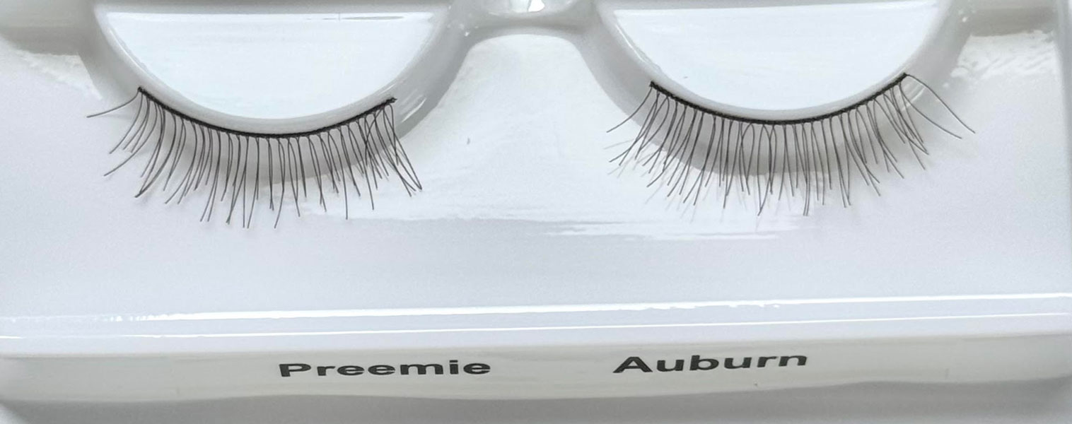 Eyelashes: Eyelash Set - Preemie Auburn