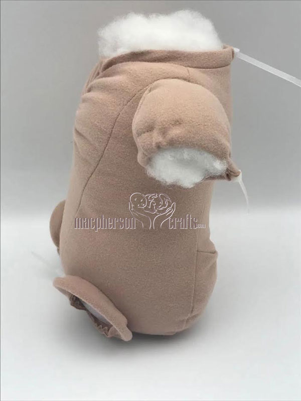 24 Inch Flesh Doe Suede Multi Panel Body ~ 3/4 Arms, Full Front Legs ...