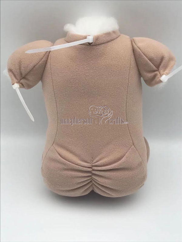 24 Inch Flesh Doe Suede Multi Panel Body ~ 3/4 Arms, Full Front Legs ...