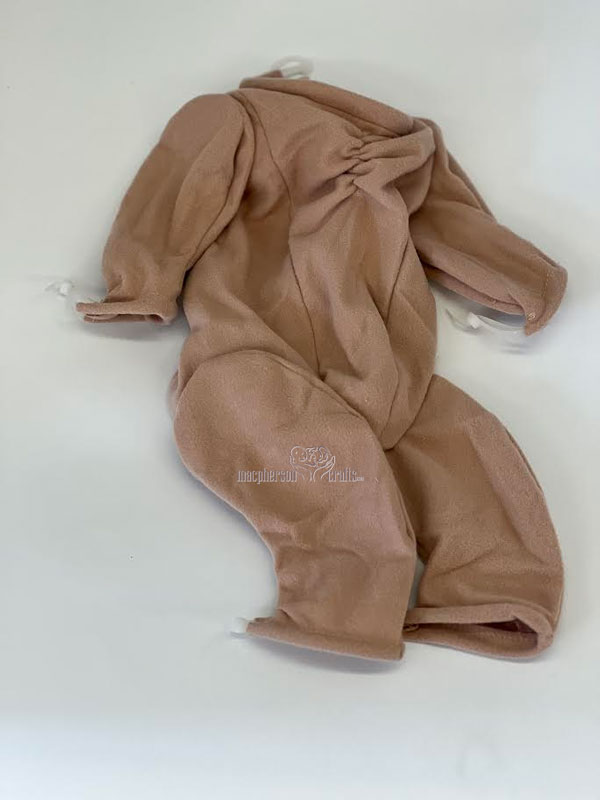 20 Inch Flesh Doe Suede Multi Panel Body ~ 1/4 Arms, 1/4 Legs