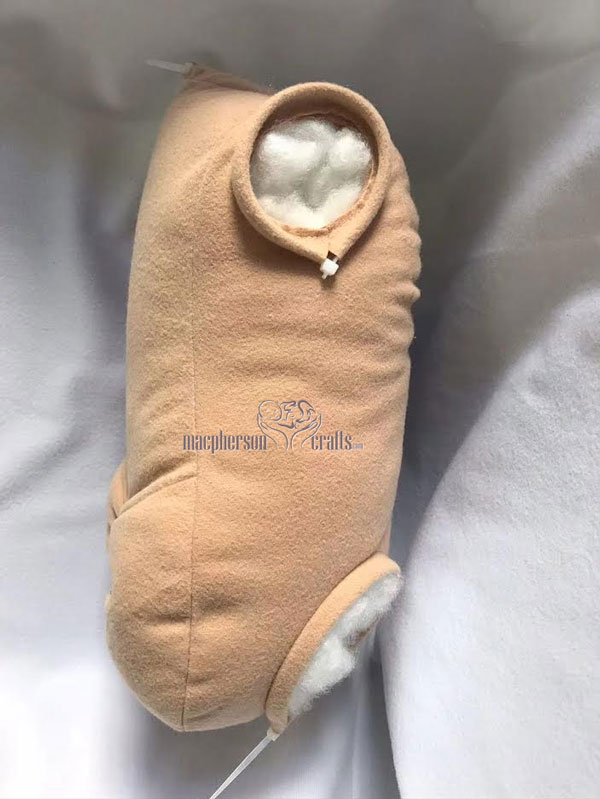 16 Inch Flesh Doe Suede Multi Panel Body ~ Full Arms, Full Front Legs ...