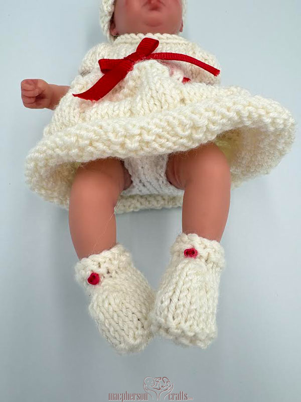 Heavens Sakes Custom Knitted Outfit ~ Girl Dress Set