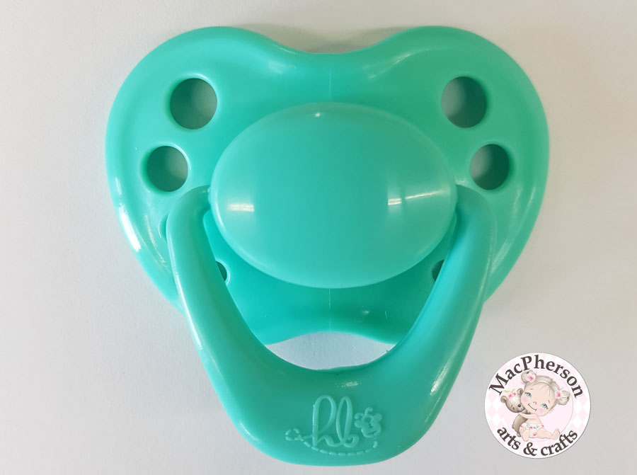 HoneyBug Sweetheart Pacifier - Aqua Green