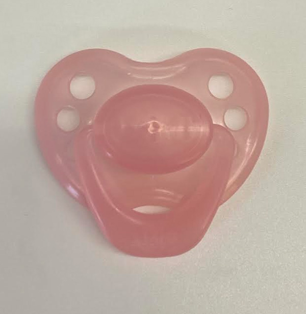 HoneyBug Sweetheart Pacifier - Summer Coral