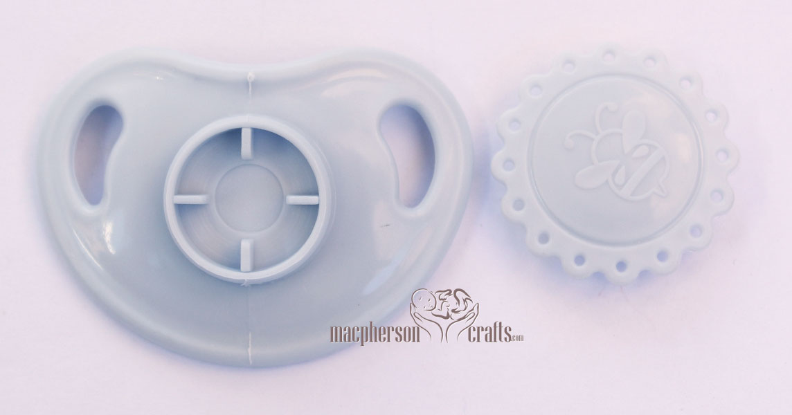 HoneyBug Precious Vintage Pacifier - Pebble Blue