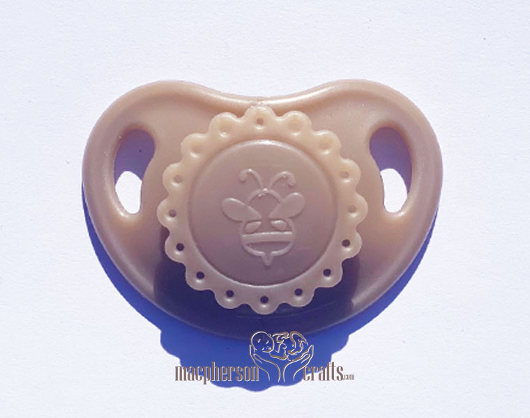 HoneyBug Precious Vintage Pacifier - Cafe Latte