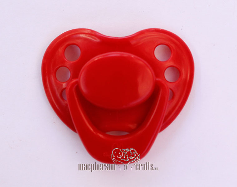 Sweetheart Pacis: HoneyBug Sweetheart Newborn Pacifier - Sweetheart Red