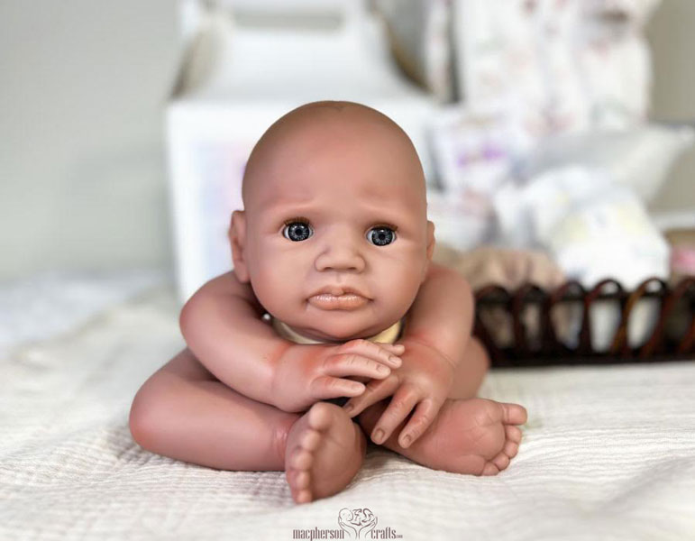 Layla Peek a boo by Suzette du Plessis~ Pre-Painted Dolly Vinyl ~ Head Only