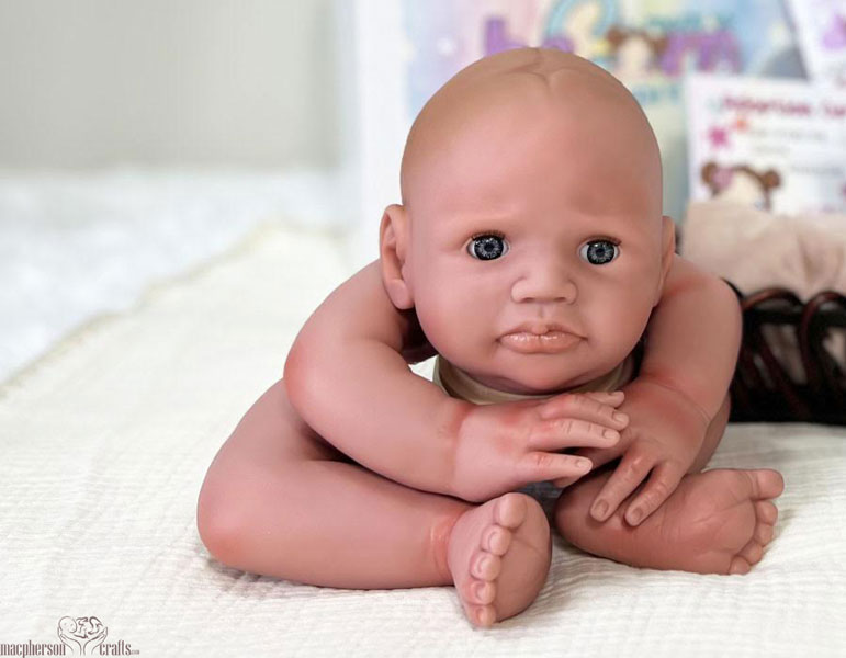 Layla Peek a boo by Suzette du Plessis~ Pre-Painted Dolly Vinyl ~ Head Only