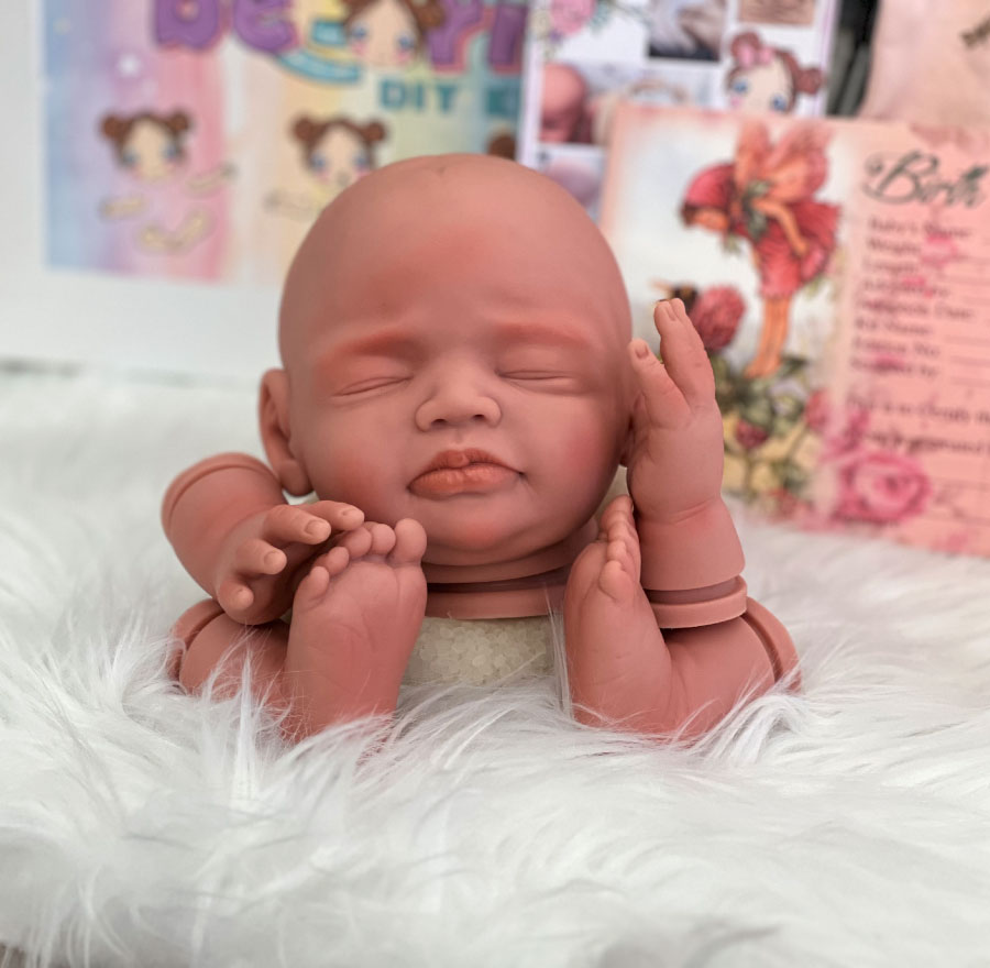Layla Asleep ~ Pre-Painted Dolly Vinyl ~ 1/4 Limb Kit