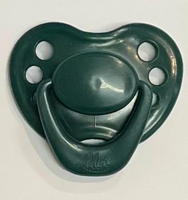 HoneyBug Sweetheart Pacifier ~ Hunter Green ~ Newborn