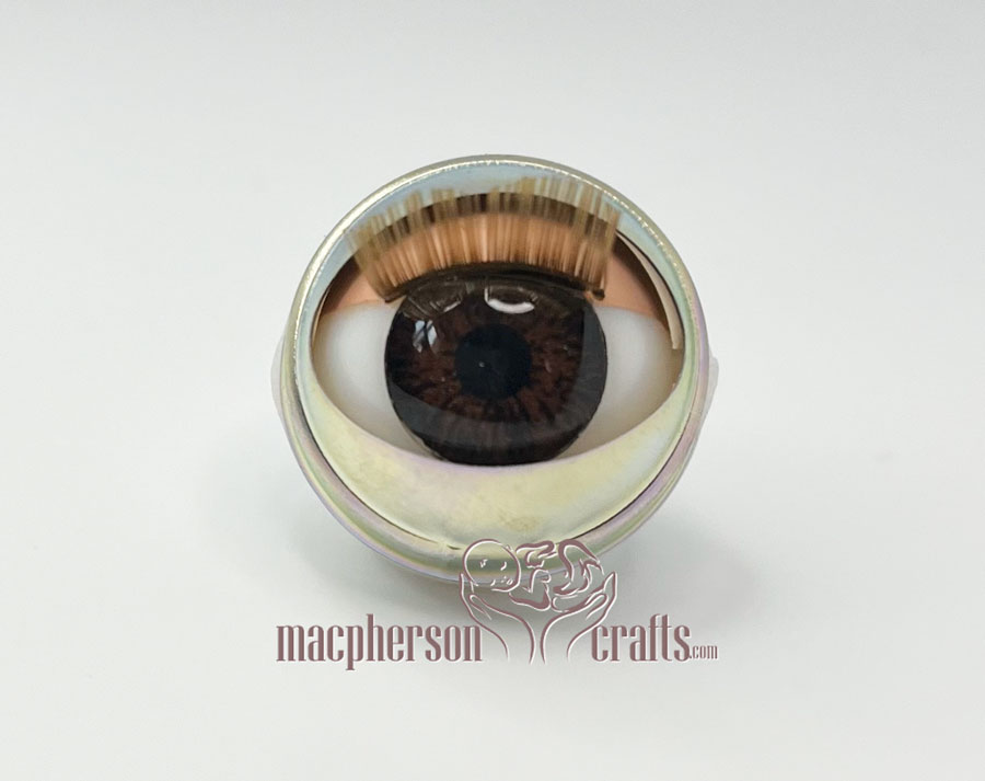 Peek a Boo Eyes: Peek a Boo Eyes - 20mm - Dark Brown