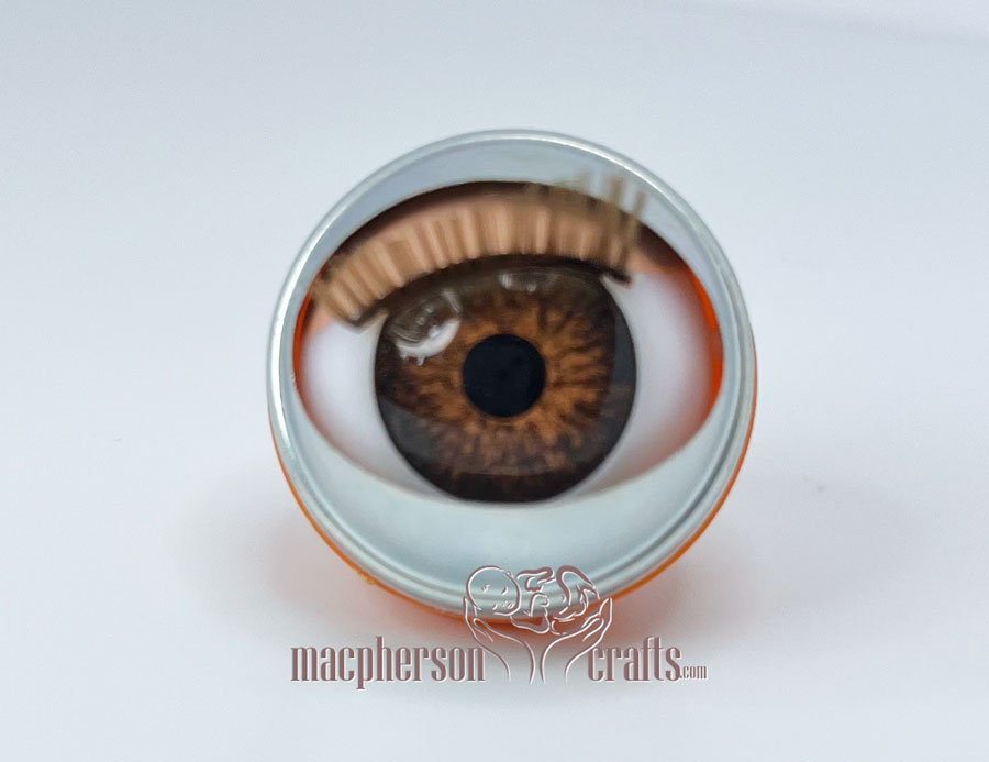 Peek a Boo Eyes: Peek a Boo Eyes - 18mm - Medium Brown