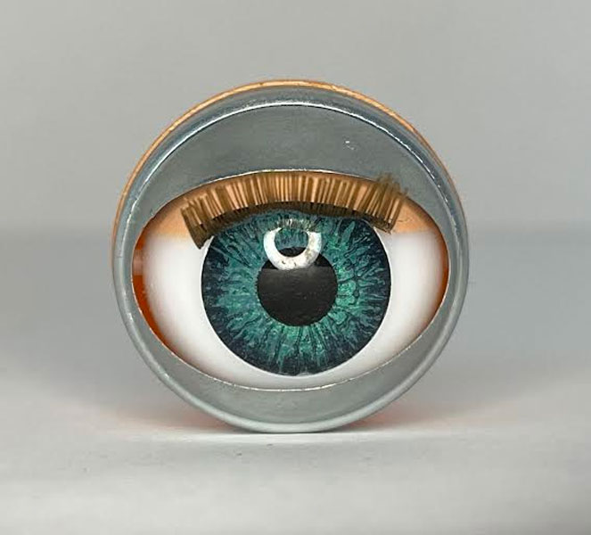 Peek a Boo Eyes - 22mm - Turquoise