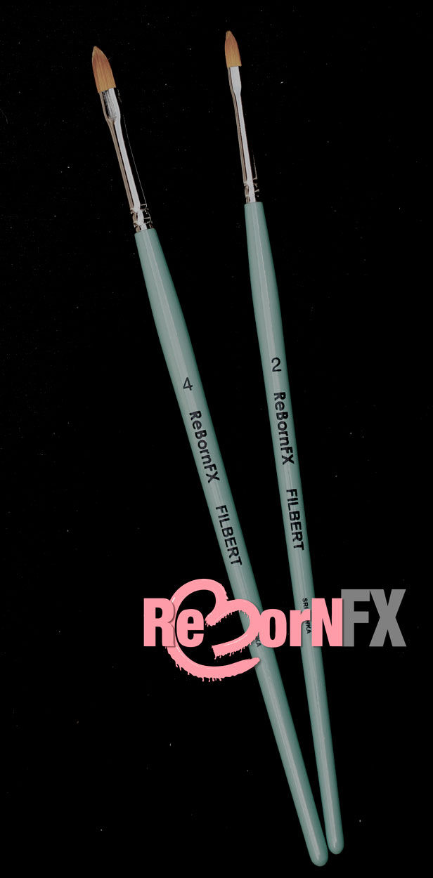 ReBornFX 2 Piece Filbert Brush Set