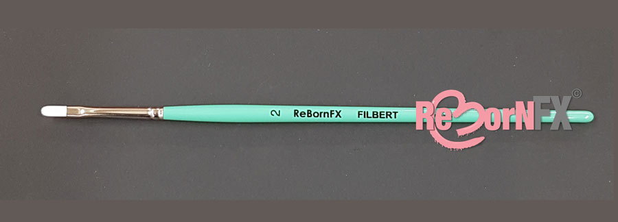 Filbert Brush White Taklon Size 2