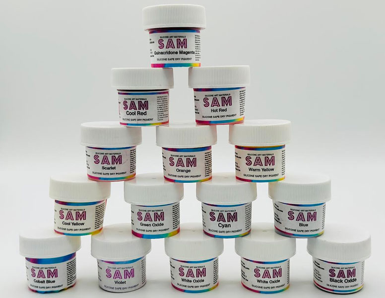 SAM Bright Colors ~ Dry Pigment Set ~ 15 Color Set