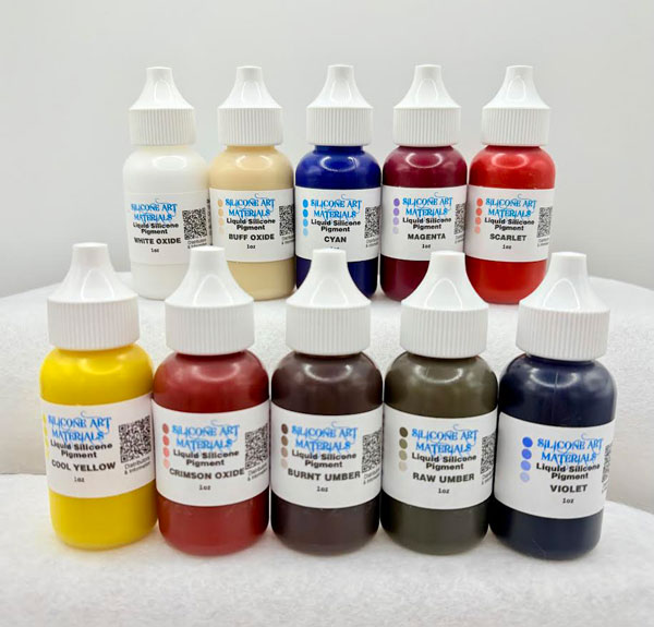SAM Liquid Silicone Pigment Set ~ Baby Painting (w/ Cool Yellow) Set #1 ...