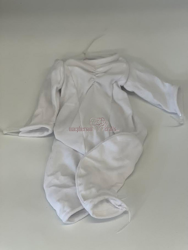 20 Inch White Doe Suede Multi Panel Body ~ 1/4 Arms, 1/4 Legs
