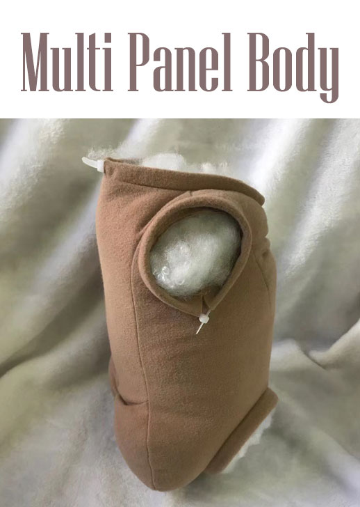 24 Inch Dark Flesh Doe Suede Multi Panel Body ~ Full Arms Non Jointed ...