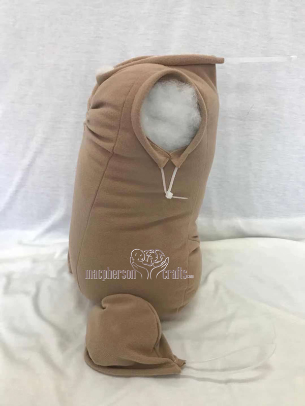 28 Inch Dark Flesh Doe Suede Multi Panel Body ~ Full Arms Non Jointed ...
