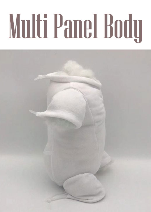 22 Inch White Doe Suede Multi Panel Body ~3/4 Arms Jointed, 3/4 Legs ...