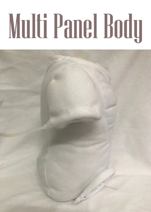 24 Inch White Doe Suede Multi Panel Body ~ 3/4 Arms, Full Front Legs ...