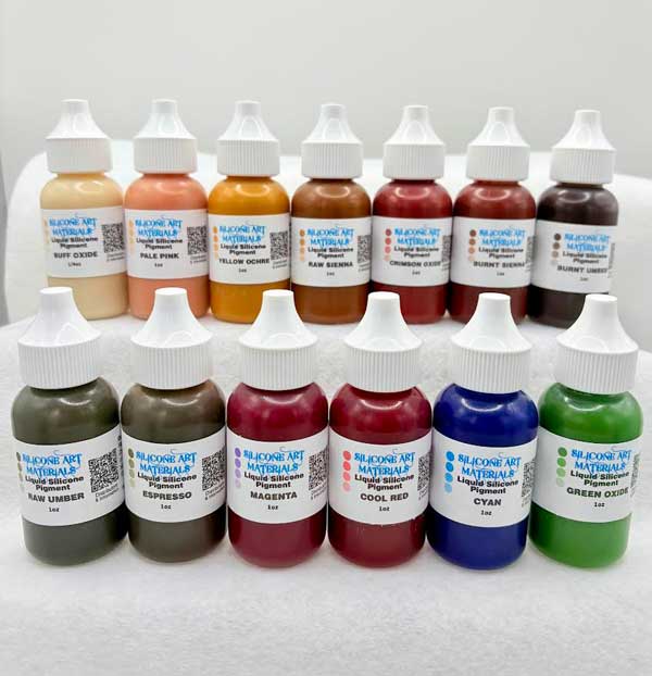 SAM Liquid Silicone Pigment Set ~ Golden Olive South Asian ~ 13 Colors ...